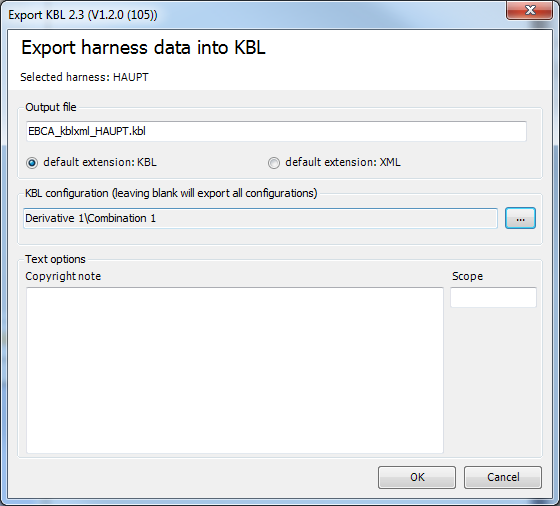 8.32 KBL Export (Export KBL XML 2.3)